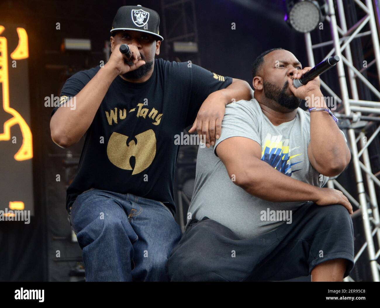 May 27, 2018: Rap artists Ghostface Killah and Raekwon of the Wu Tang ...