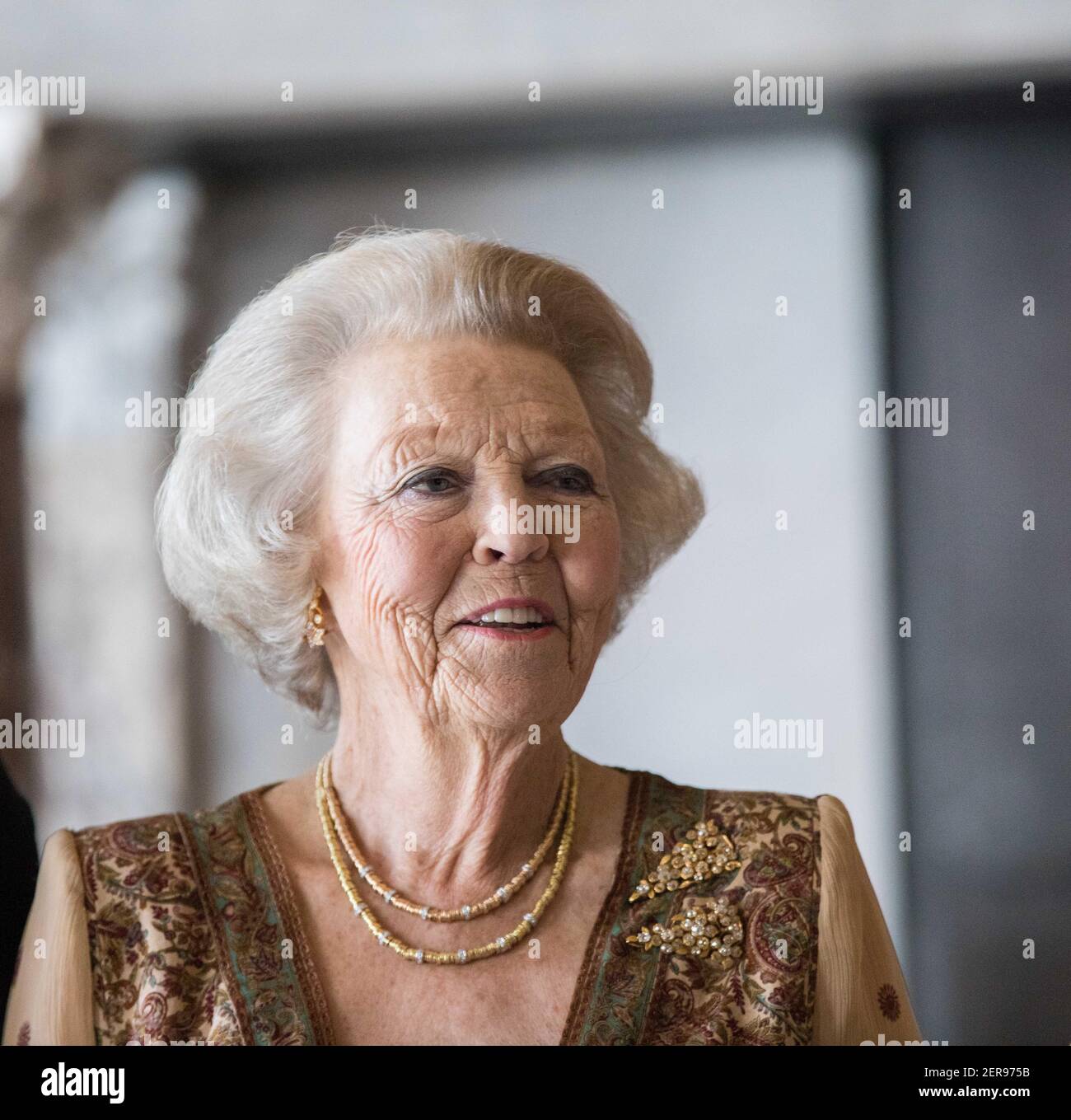 Her Royal Highness Princess Beatrix of the Netherlands presents the ...