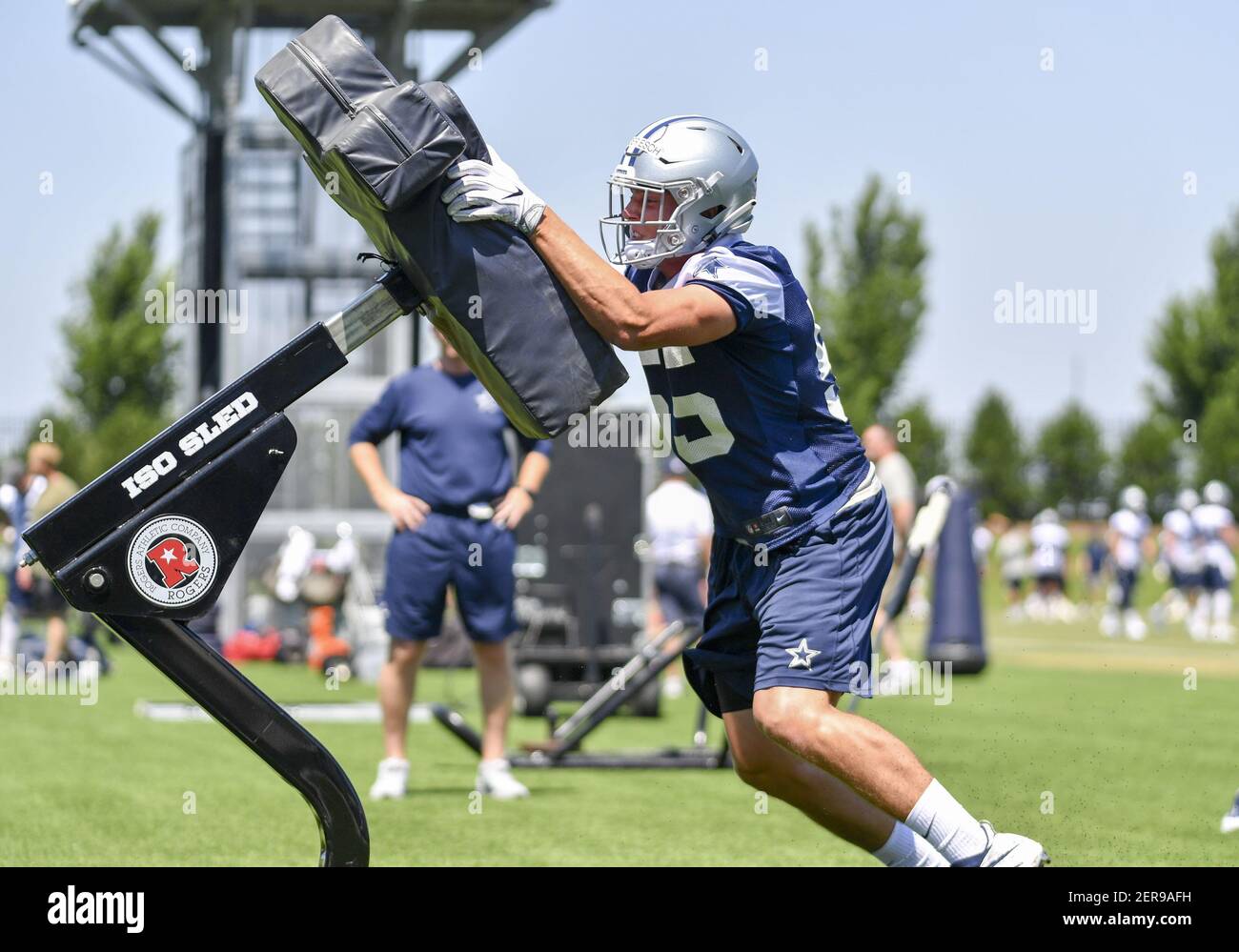 May 30, 2018: Dallas Cowboys linebacker Leighton Vander Esch #55 works ...