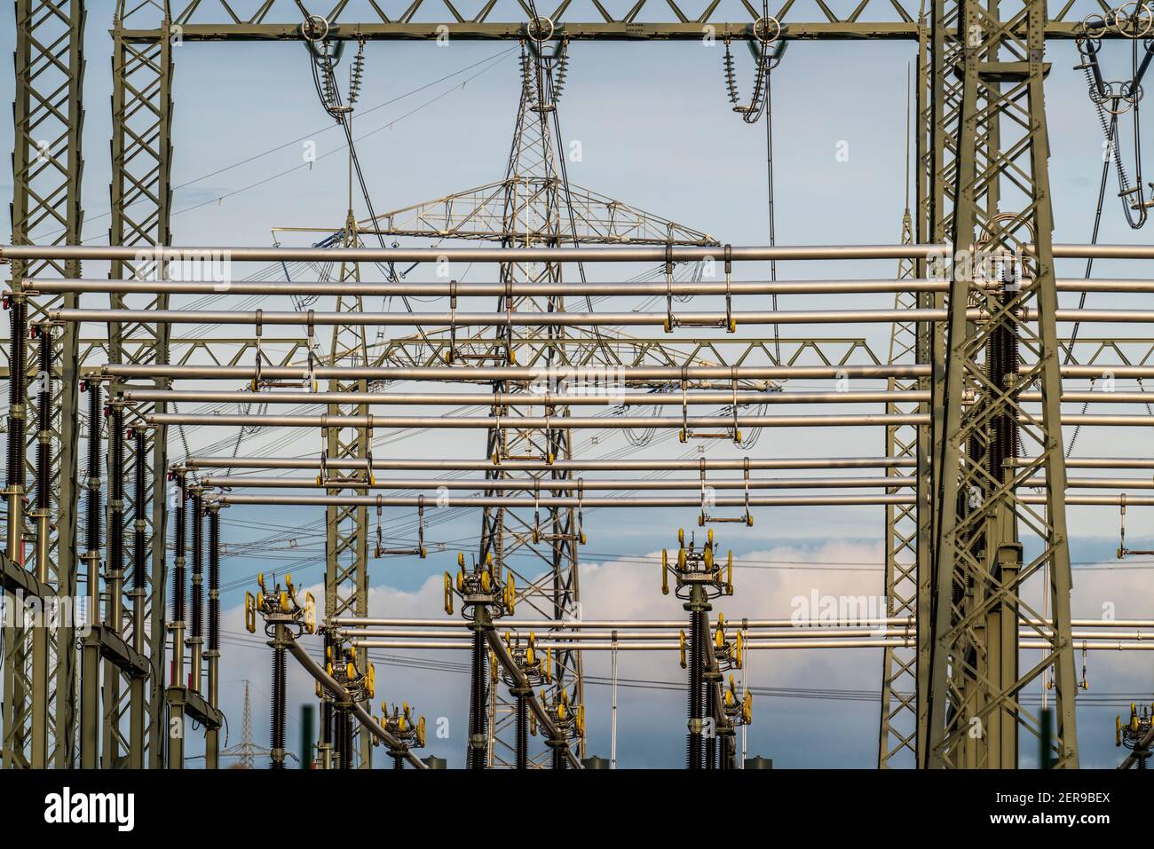 New construction of the electric energy substation on Cranger Straße in ...