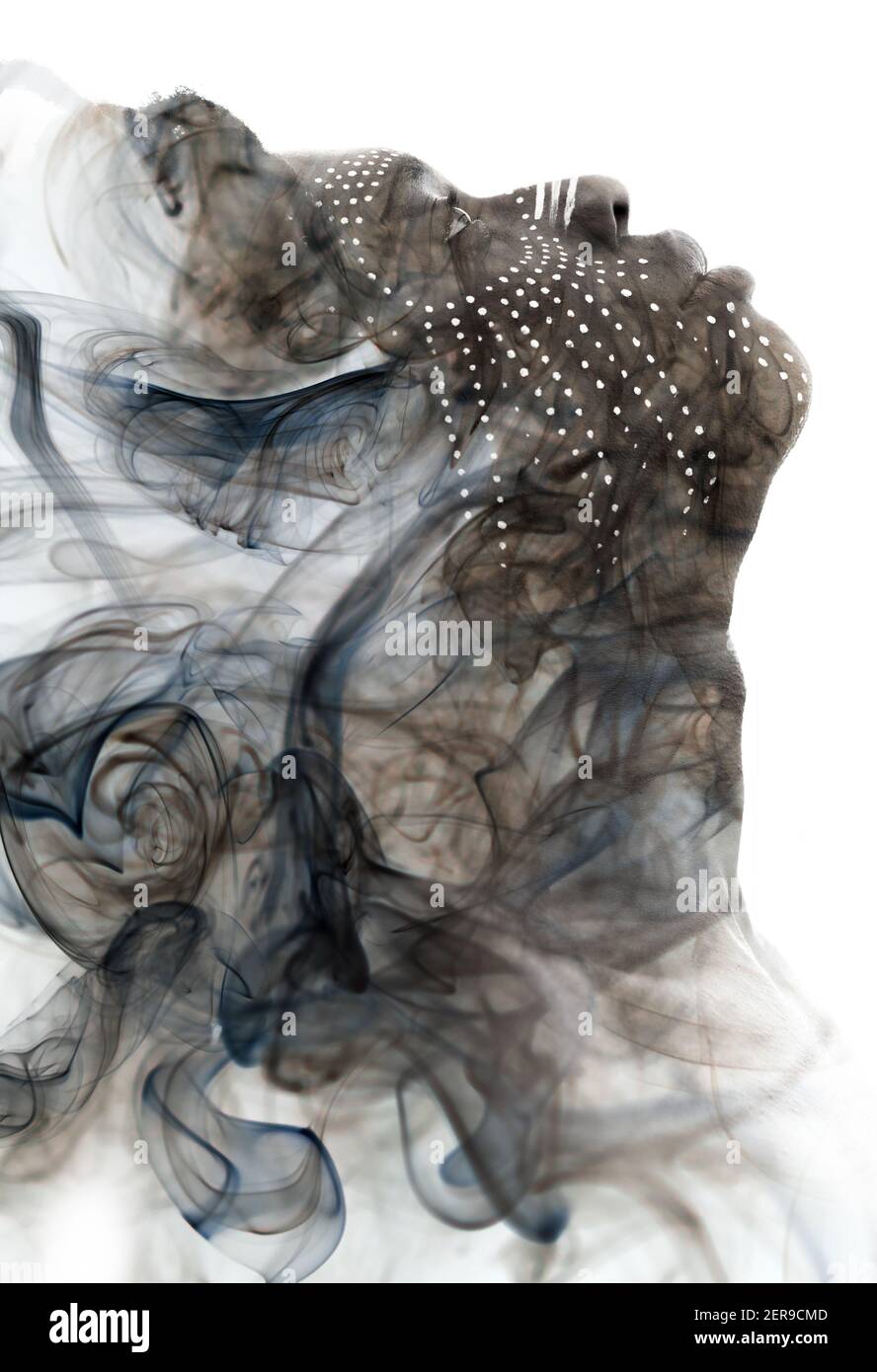 A beautiful surreal man's portrait Stock Photo - Alamy