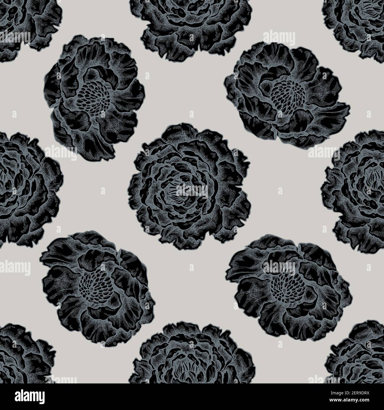 Hand drawn winter leaves Stock Vector Images - Alamy