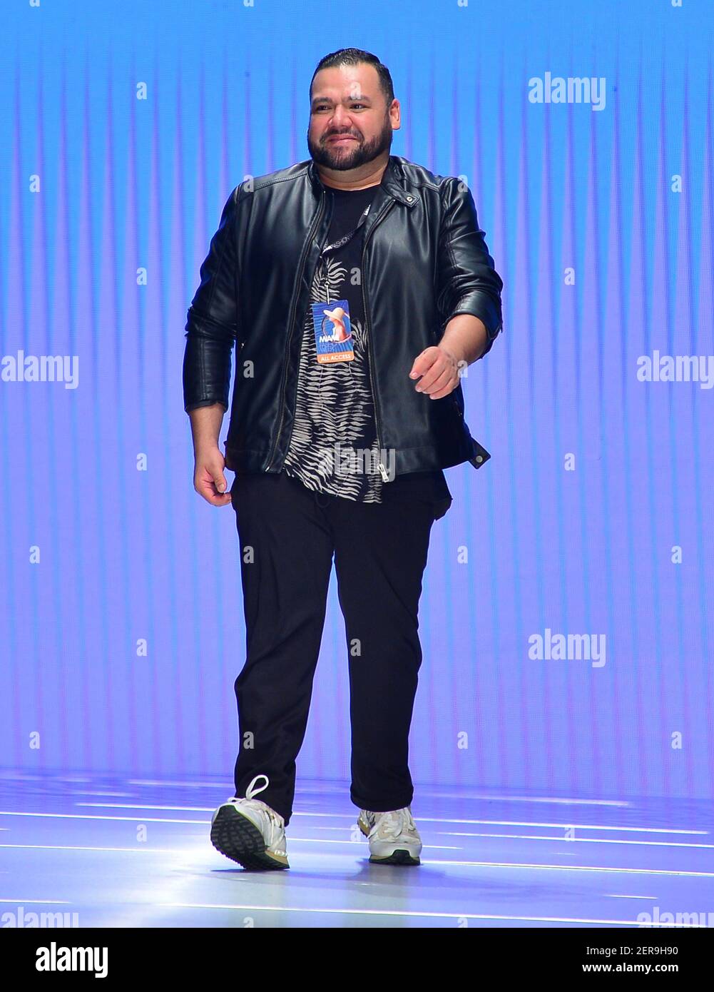MIAMI, FL - JUNE 01: Fashion designer walks the runway at the Benito ...