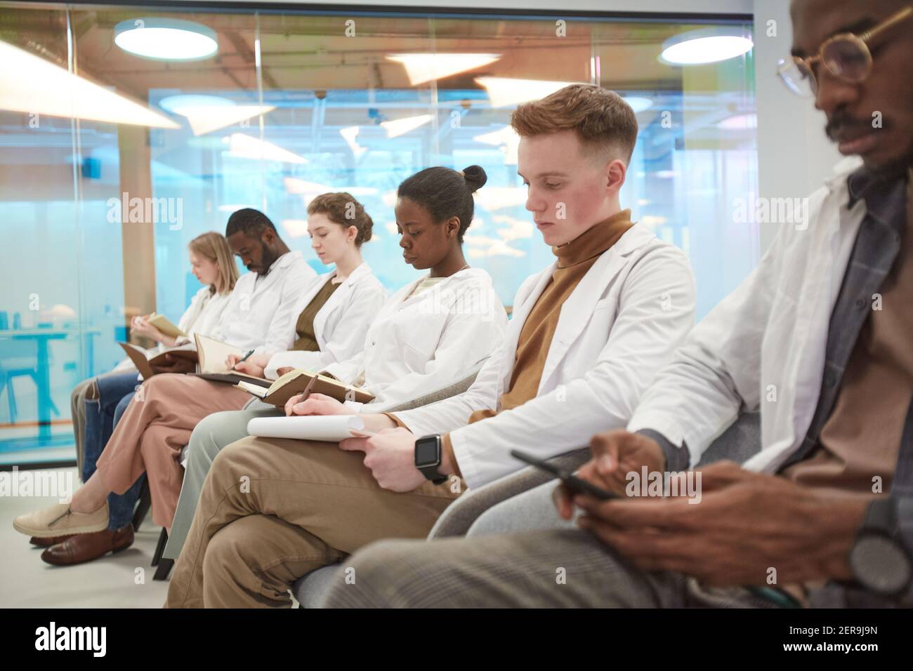 Row Of Lab Coats High Resolution Stock Photography and Images - Alamy
