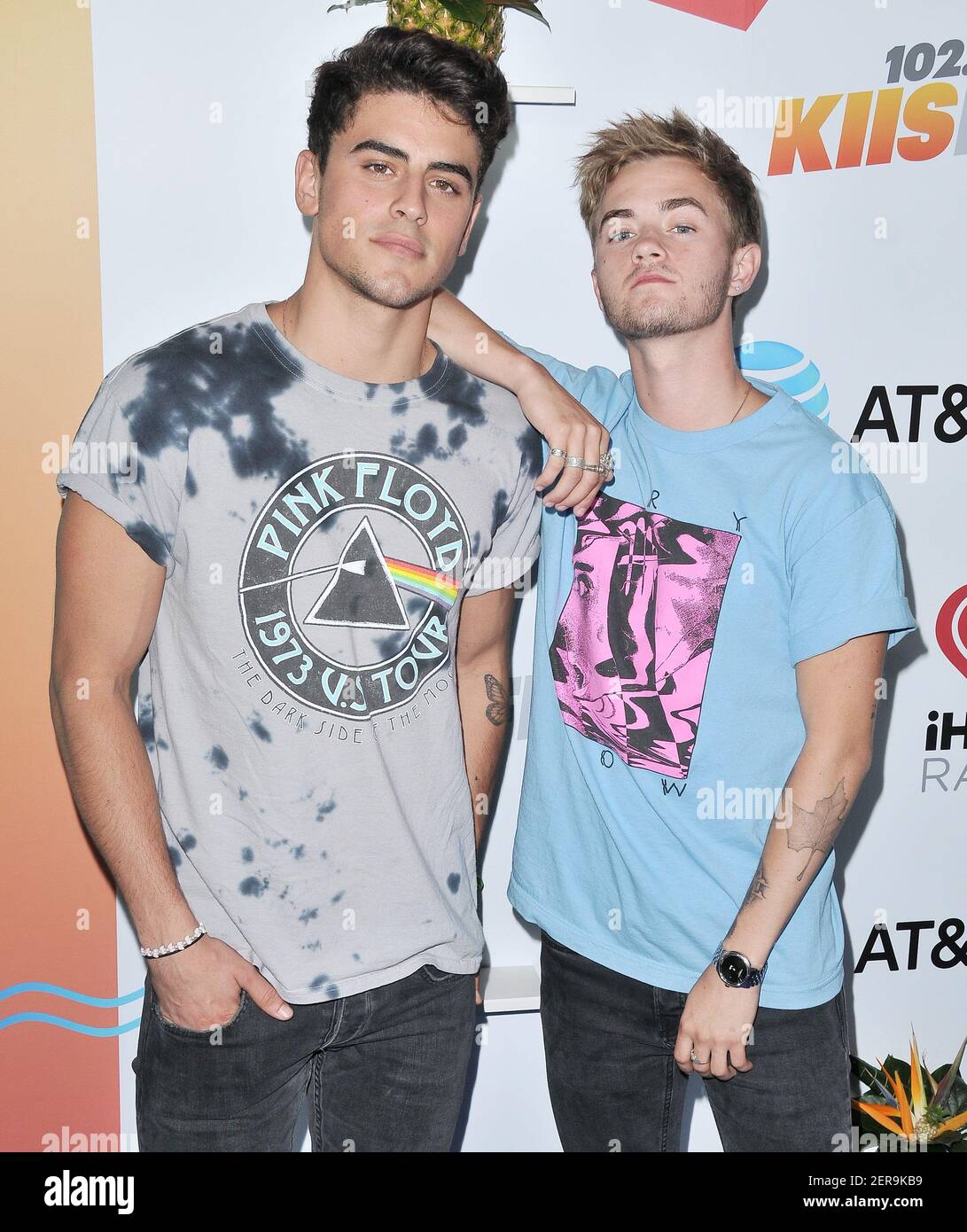 (L-R) Jack & Jack - Jack Gilinsky and Jack Johnson at iHeartRadio KIIS ...