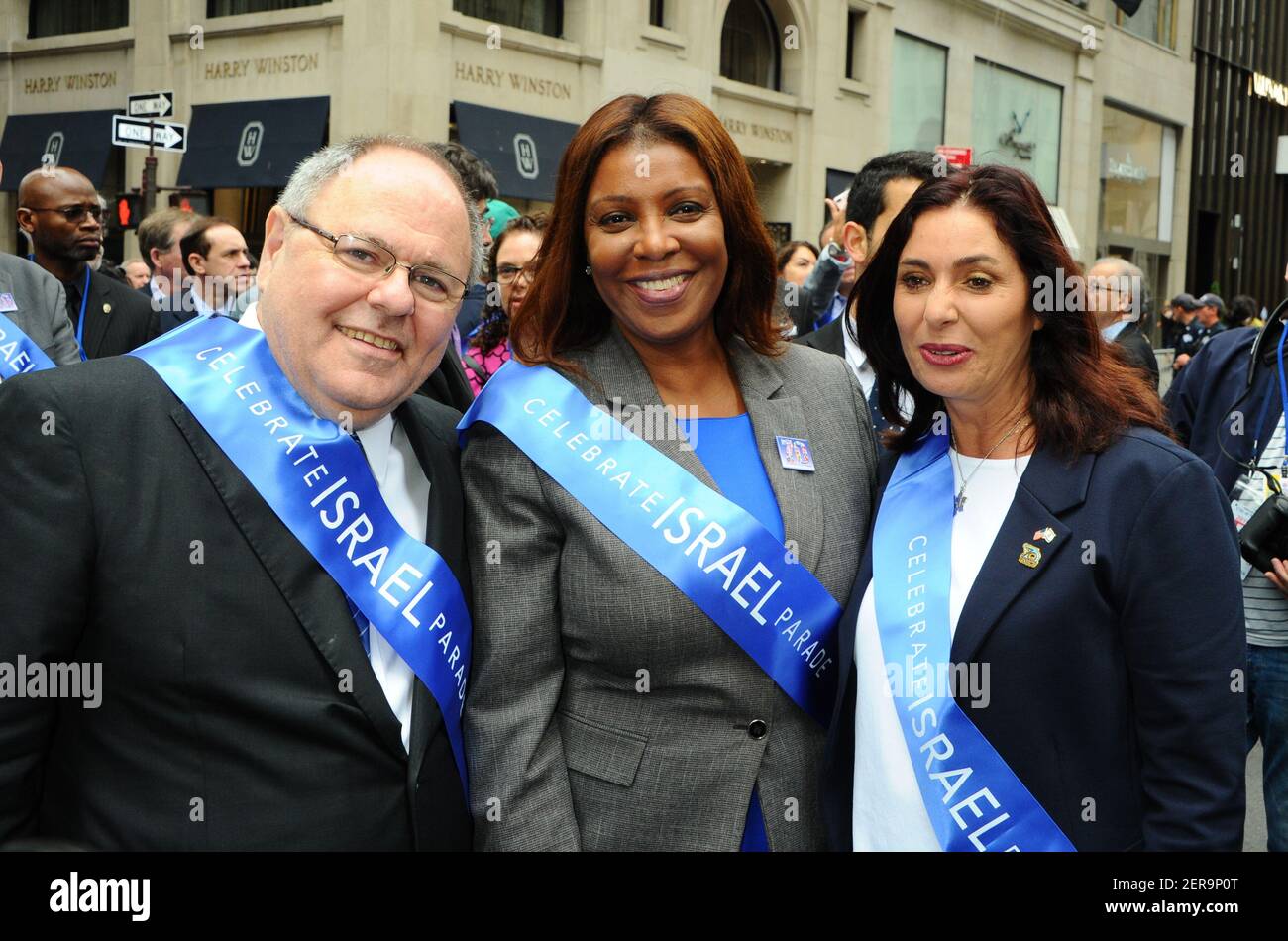 Ron Prosor, Letitia James, Miriam Miri Regev during the The 2018 Israel ...