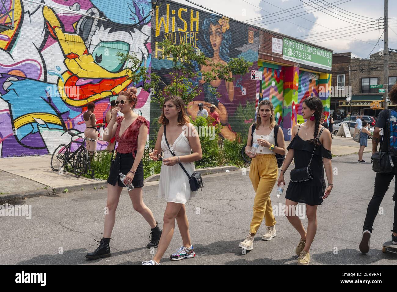 Thousands pour into Bushwick, Brooklyn in New York for the annual ...
