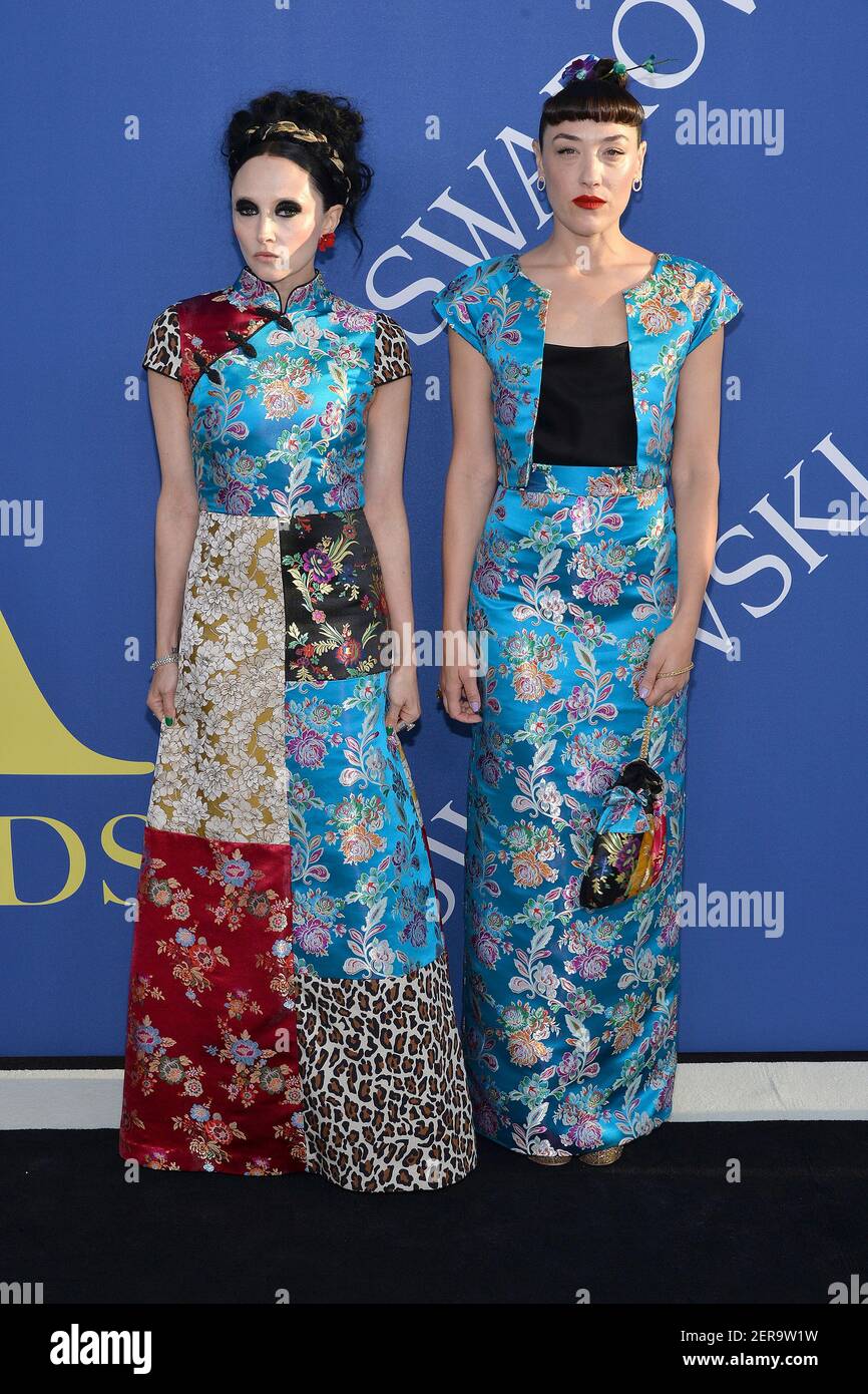 Mia Moretti and designer Stacey Bendet attend the 2018 CFDA Awards at ...