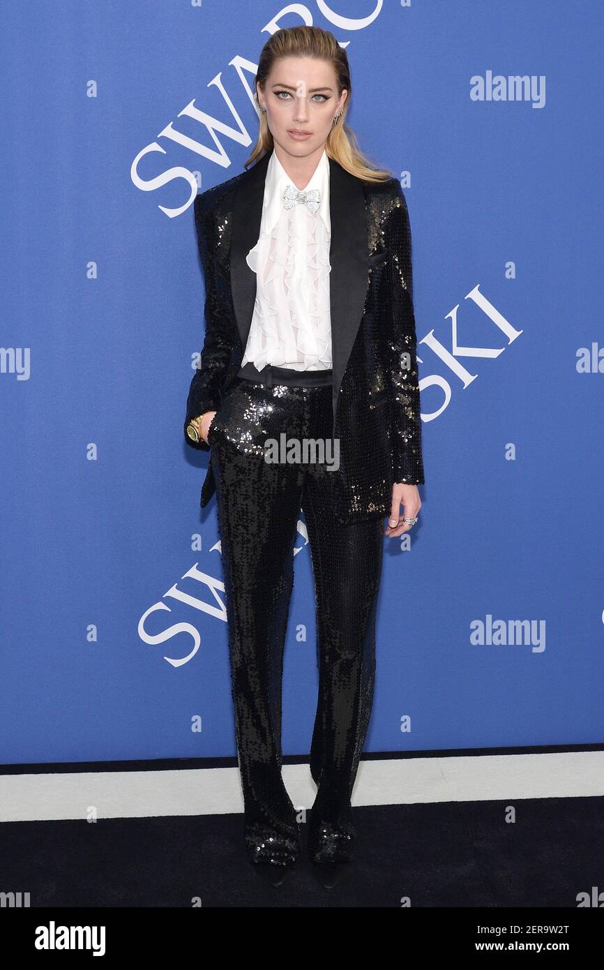 Amber Heard attends the 2018 CFDA Awards at the Brooklyn Museum in New ...