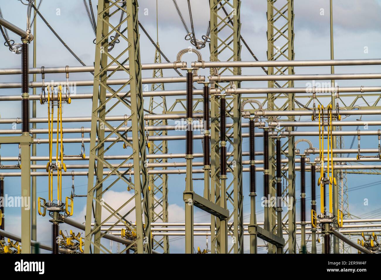 New construction of the electric energy substation on Cranger Straße in ...