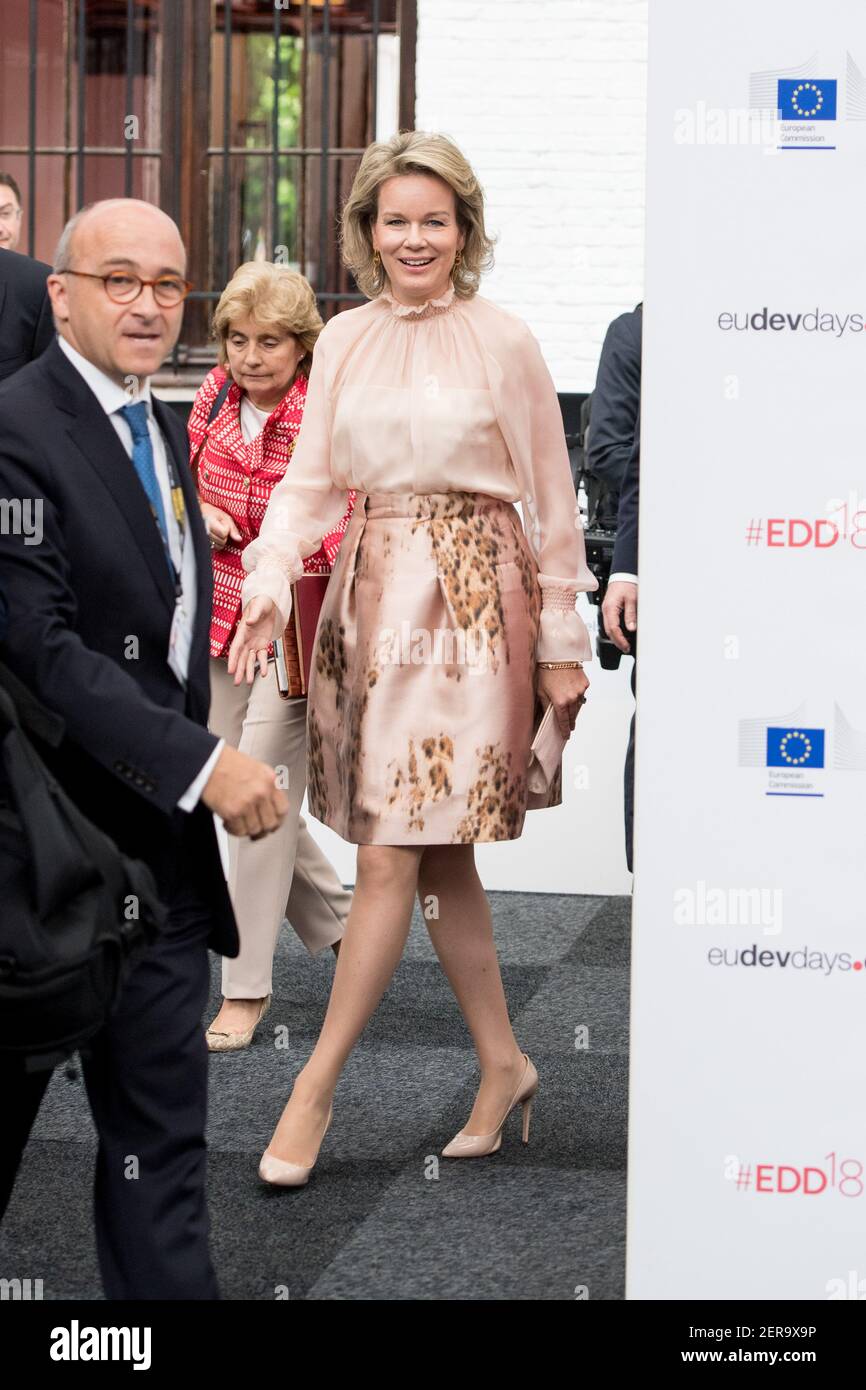 Queen Mathilde of Belgium during the opening ceremony of the European ...