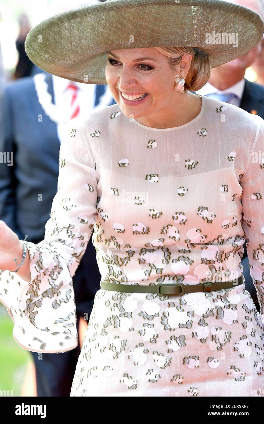 Queen Maxima of the Netherlands performs the official opening of the ...