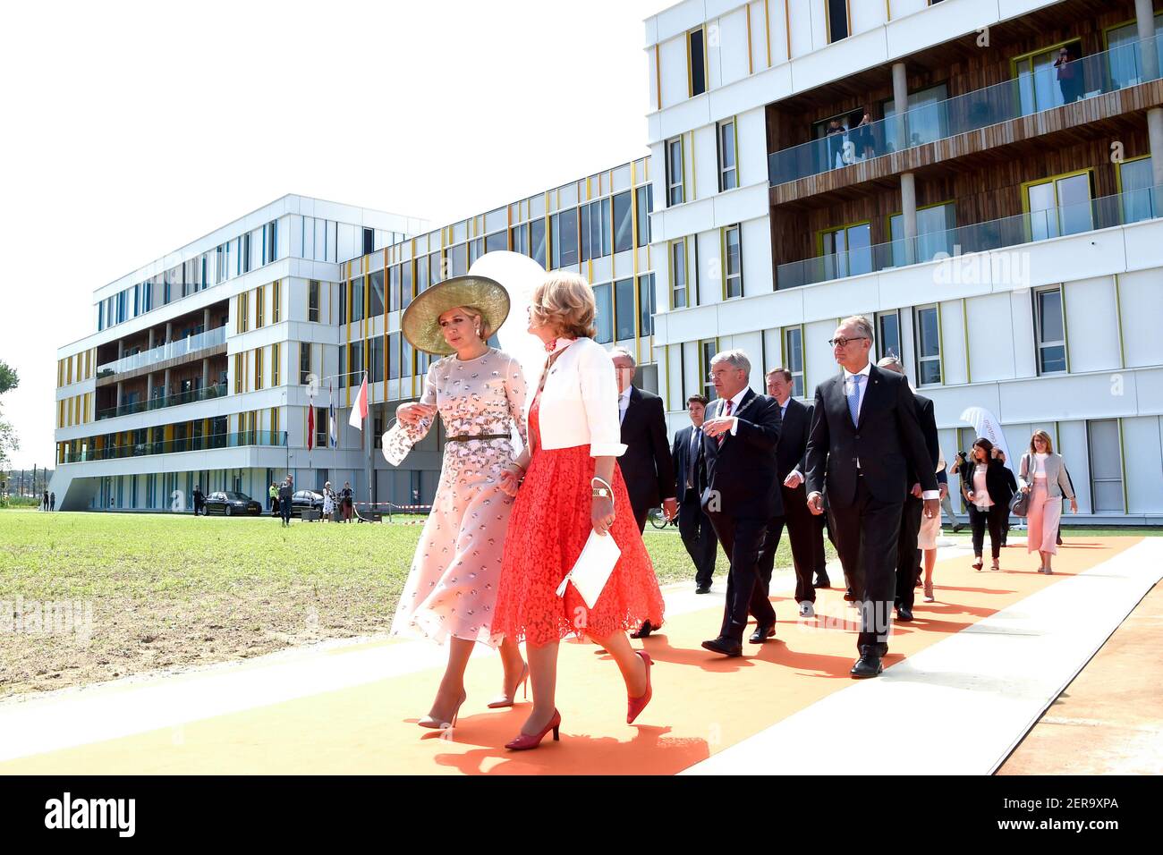 Queen Maxima of the Netherlands performs the official opening of the ...