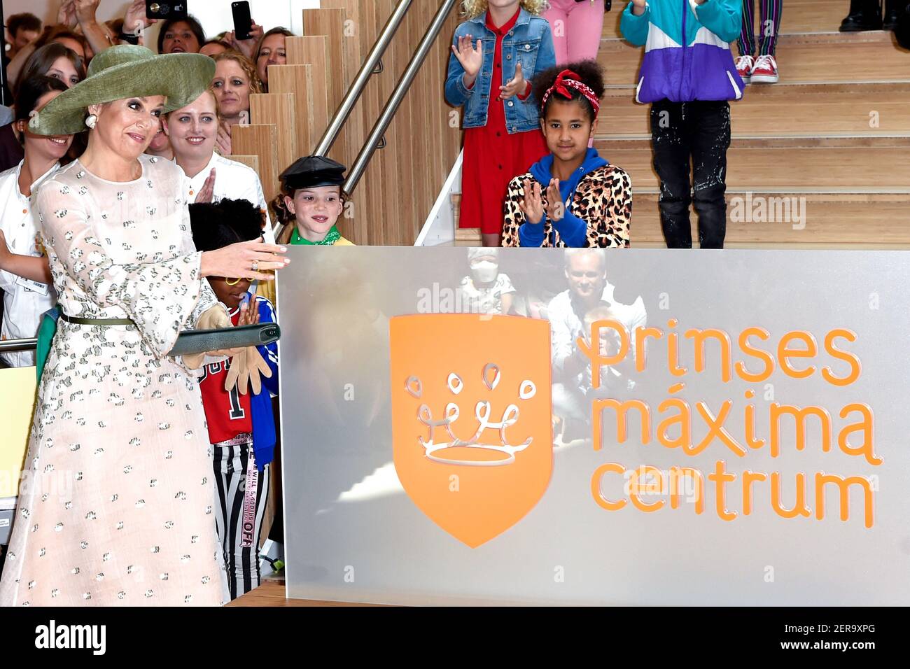 Queen Maxima of the Netherlands performs the official opening of the ...