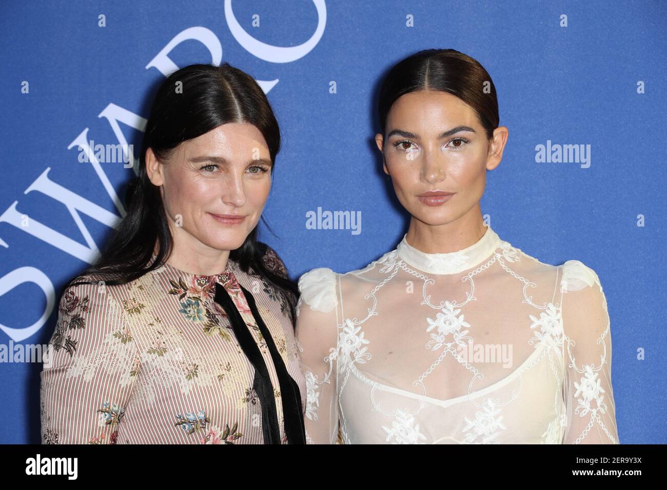Tabitha Simmons, Lily Aldridge on the Red Carpet during the 2018 CFDA ...