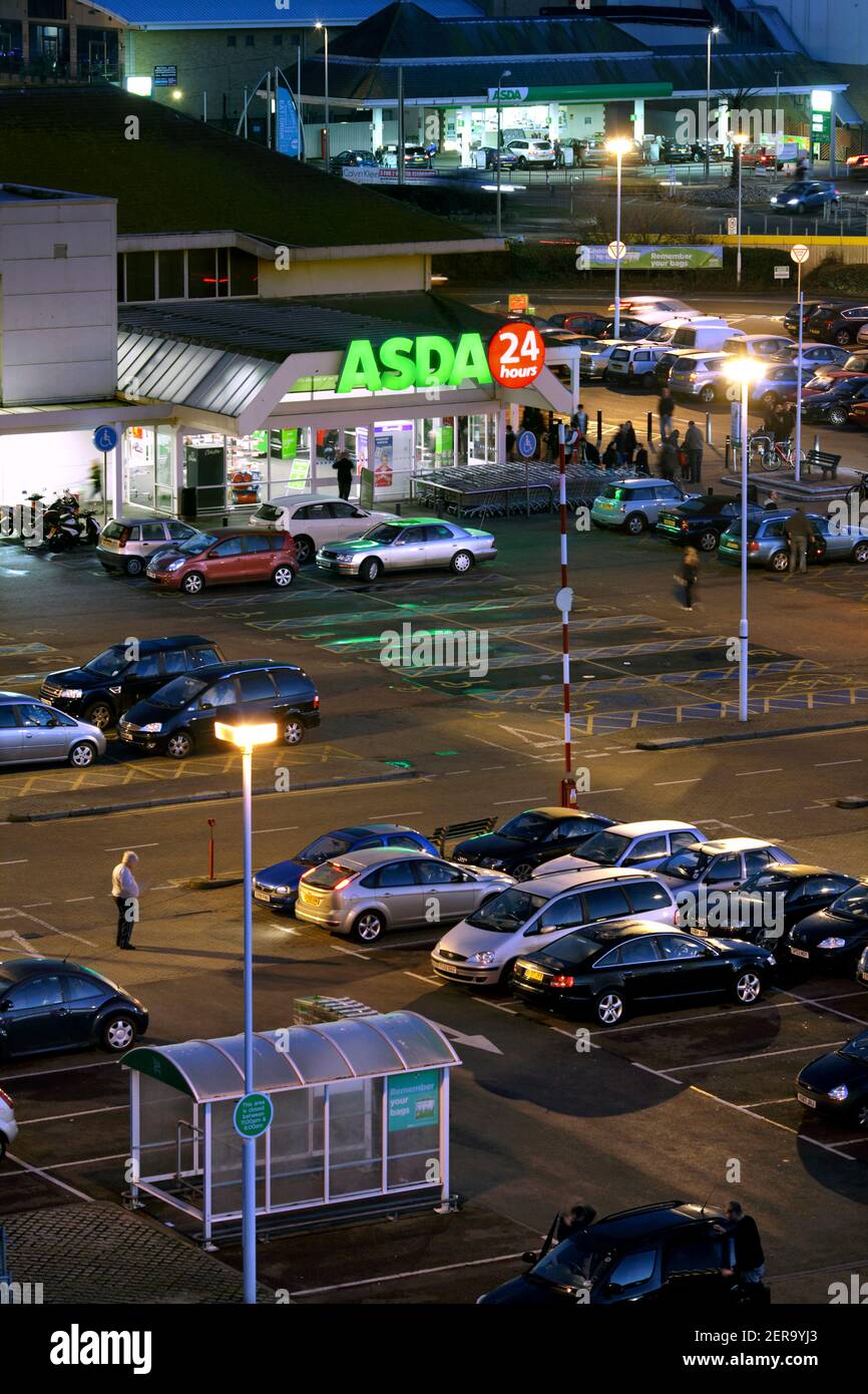 24 hour shopping - Asda supermarket, Brighton Marina Stock Photo - Alamy