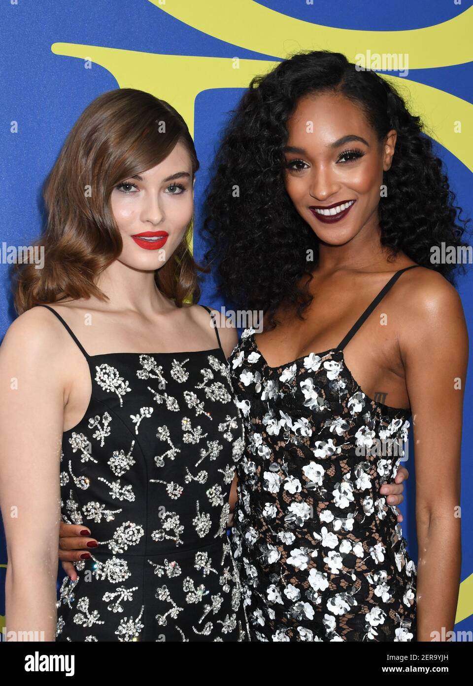 Grace Elizabeth , Jourdan Dunn at cocktail reception during the 2018 ...