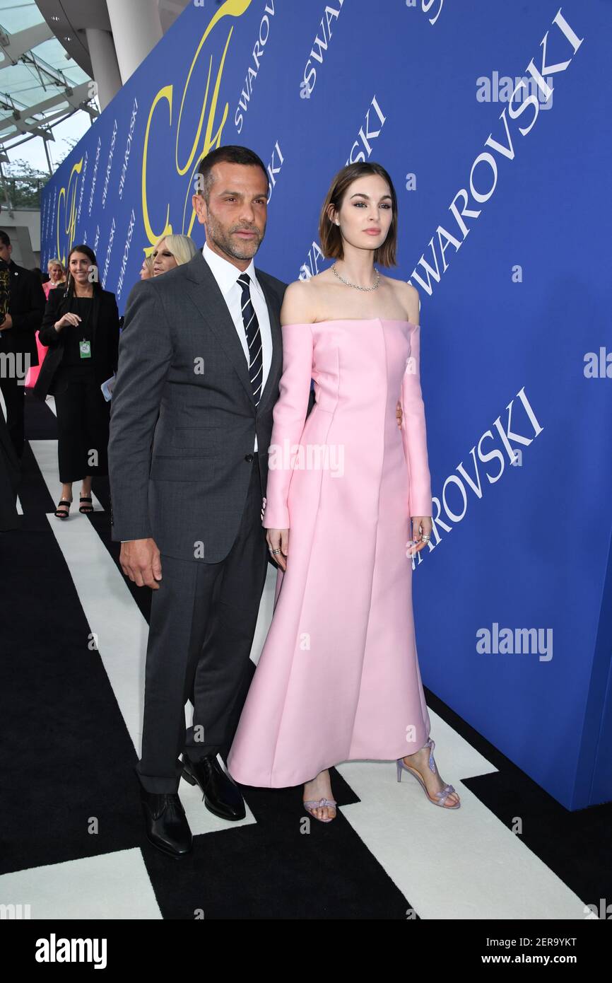 Alexandre Birman, Laura Love at cocktail reception during the 2018 CFDA ...