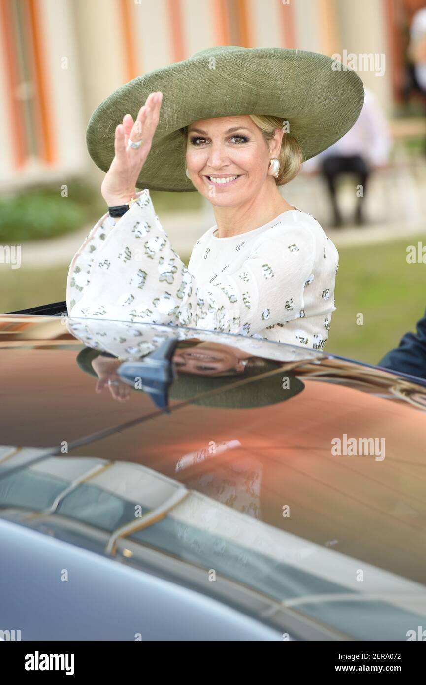 Queen Maxima of the Netherlands performs the official opening of the ...
