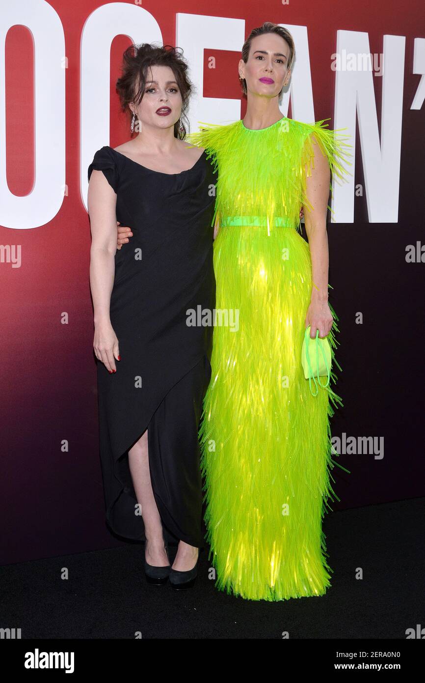 (L-R) Actors Helena Bonham Carter and Sarah Paulson attend the World ...