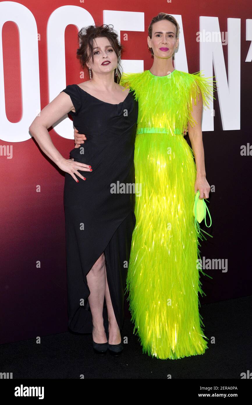 (L-R) Actors Helena Bonham Carter and Sarah Paulson attend the World ...