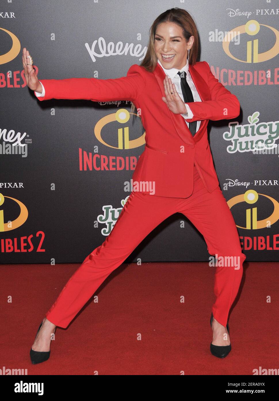 Allison Holker arrives at the Disney Pixar's "Incredibles 2" World ...