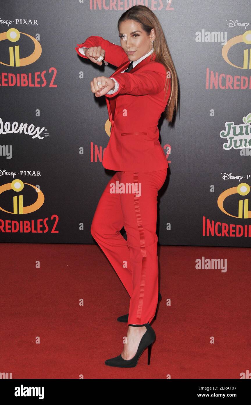 Allison Holker arrives at the Disney Pixar's "Incredibles 2" World ...