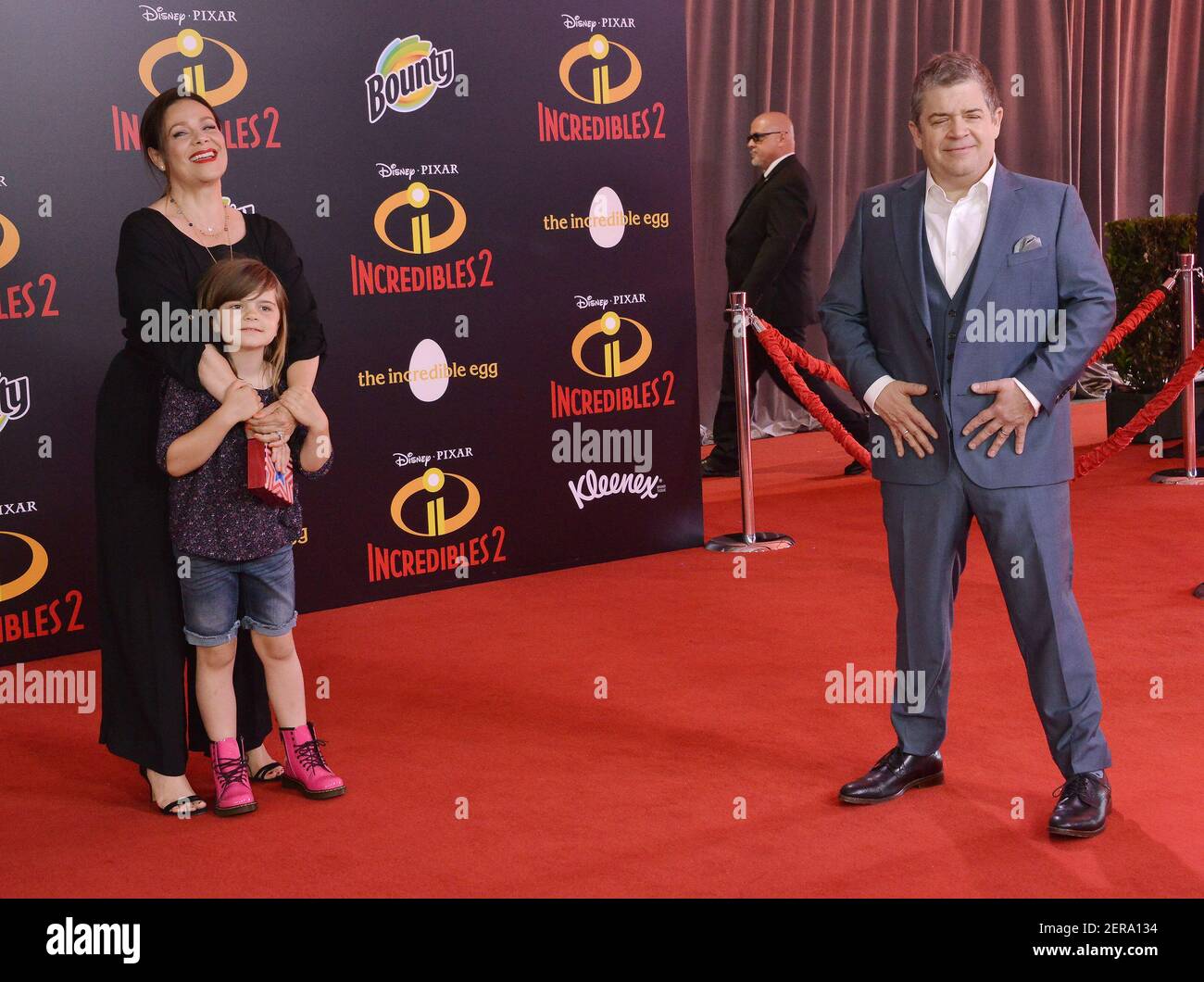 (L-R) Meredith Salenger, Alice Rigney Oswalt and Patton Oswalt at the ...