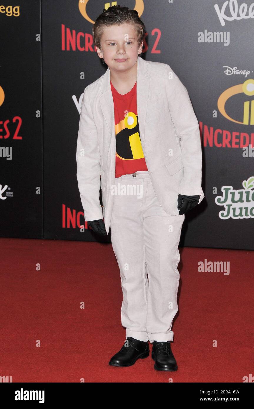 Maxwell Simkins arrives at the Disney Pixar's "Incredibles 2" World ...