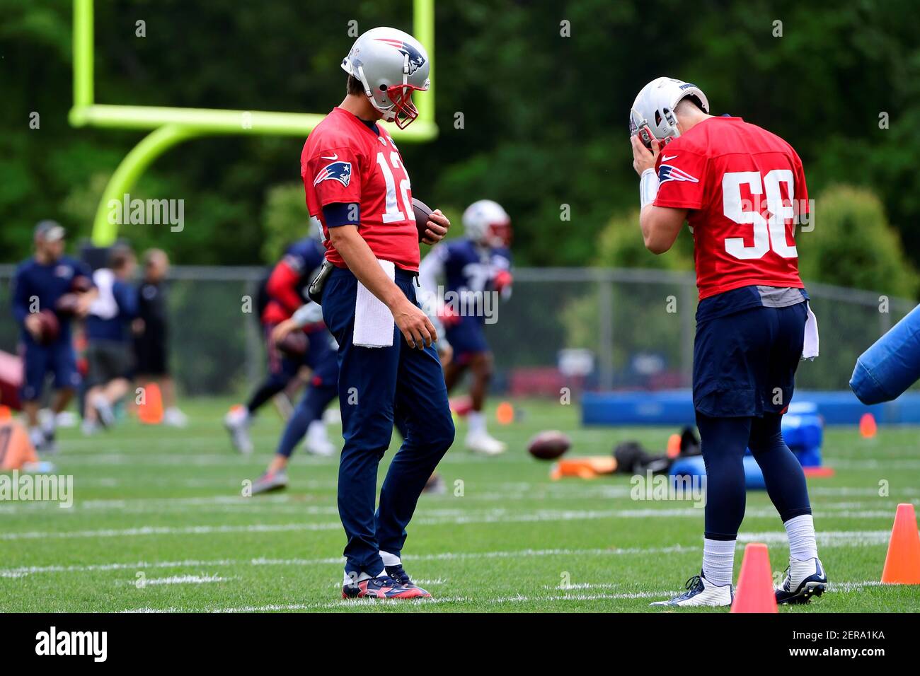 June 5, 2018: New England Patriots quarterback Tom Brady (12) works out ...
