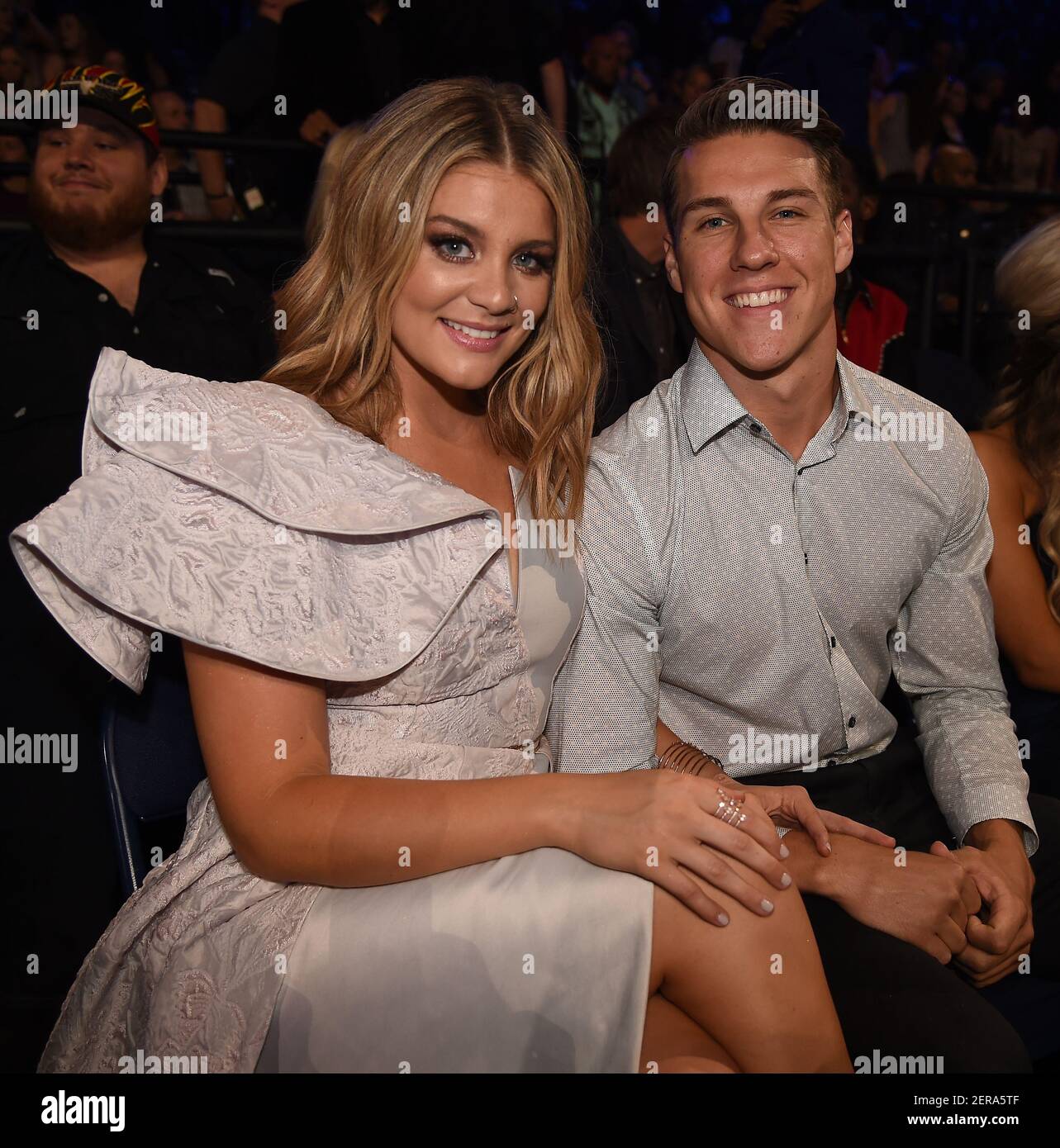 NASHVILLE, TN - JUNE 6: (L-R) Lauren Alaina and Alex Hopkins attend the ...