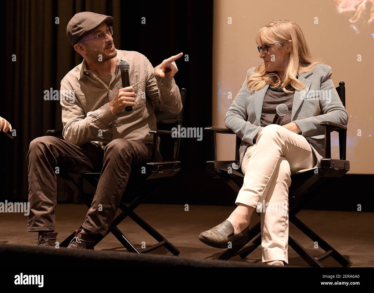 WEST HOLLYWOOD, CA - JUNE 6: Darren Aronofsky and Jane Root at National ...