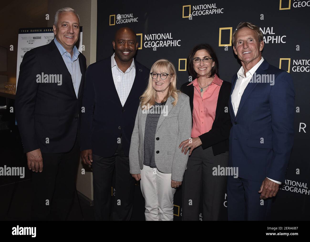 WEST HOLLYWOOD, CA - JUNE 6: Mike Massimino, LeLand Melvin, Jane Root ...