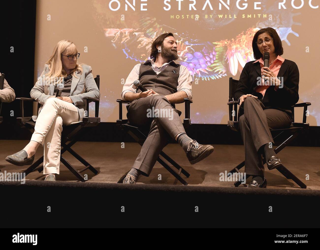 WEST HOLLYWOOD, CA - JUNE 6: Jane Root, Ari Handel and Nicole Stott at ...