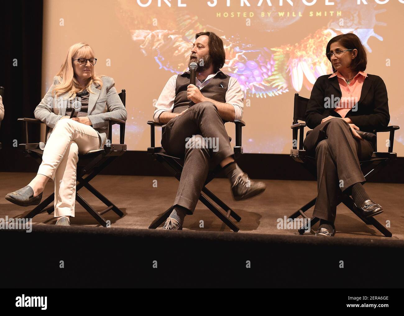 WEST HOLLYWOOD, CA - JUNE 6: Jane Root, Ari Handel and Nicole Stott at ...