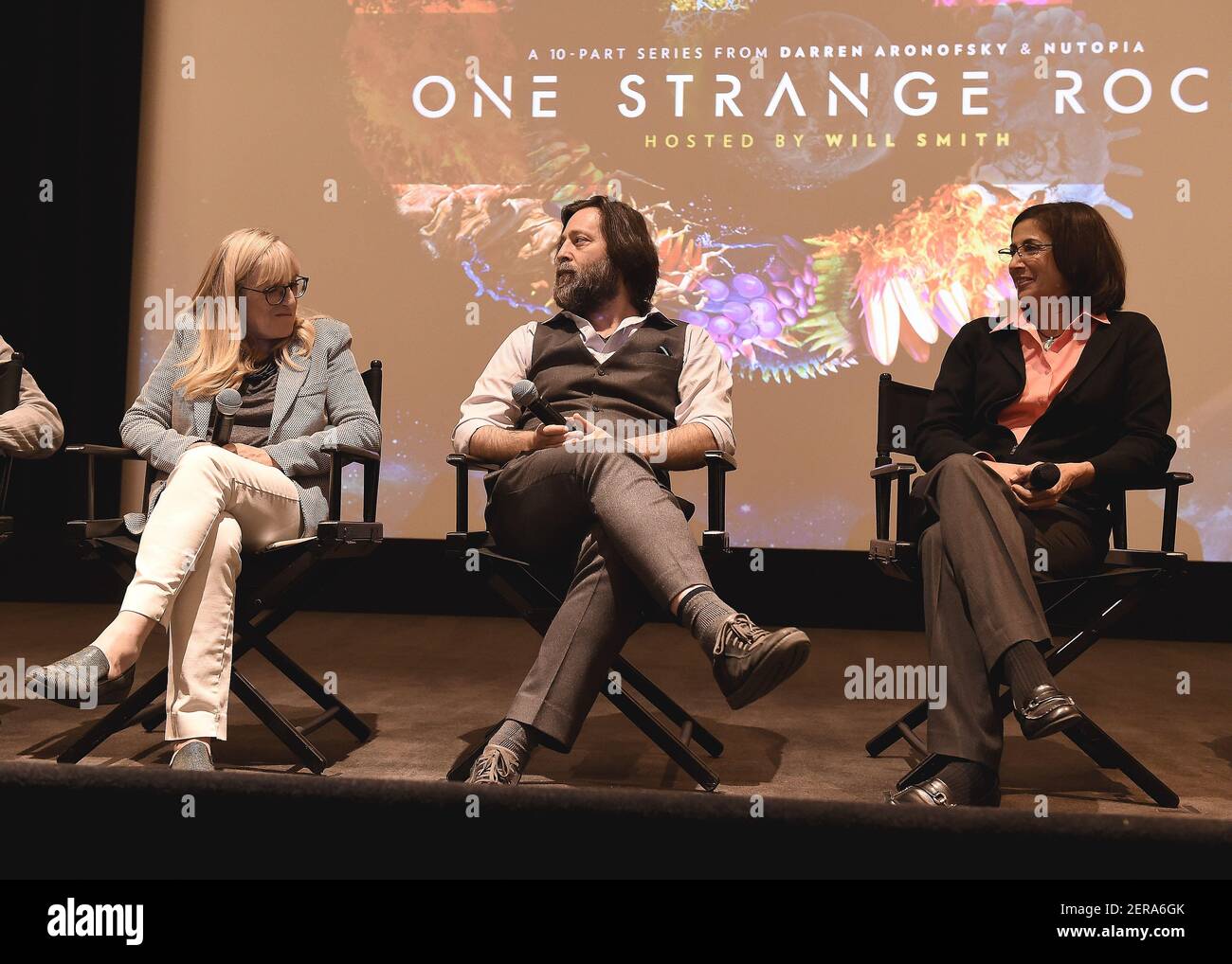 WEST HOLLYWOOD, CA - JUNE 6: Jane Root, Ari Handel and Nicole Stott at ...
