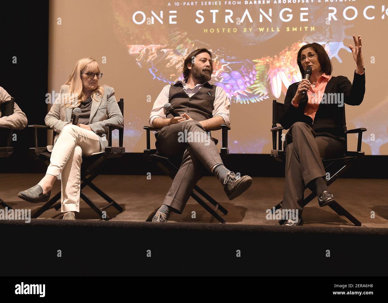 WEST HOLLYWOOD, CA - JUNE 6: Jane Root, Ari Handel and Nicole Stott at ...