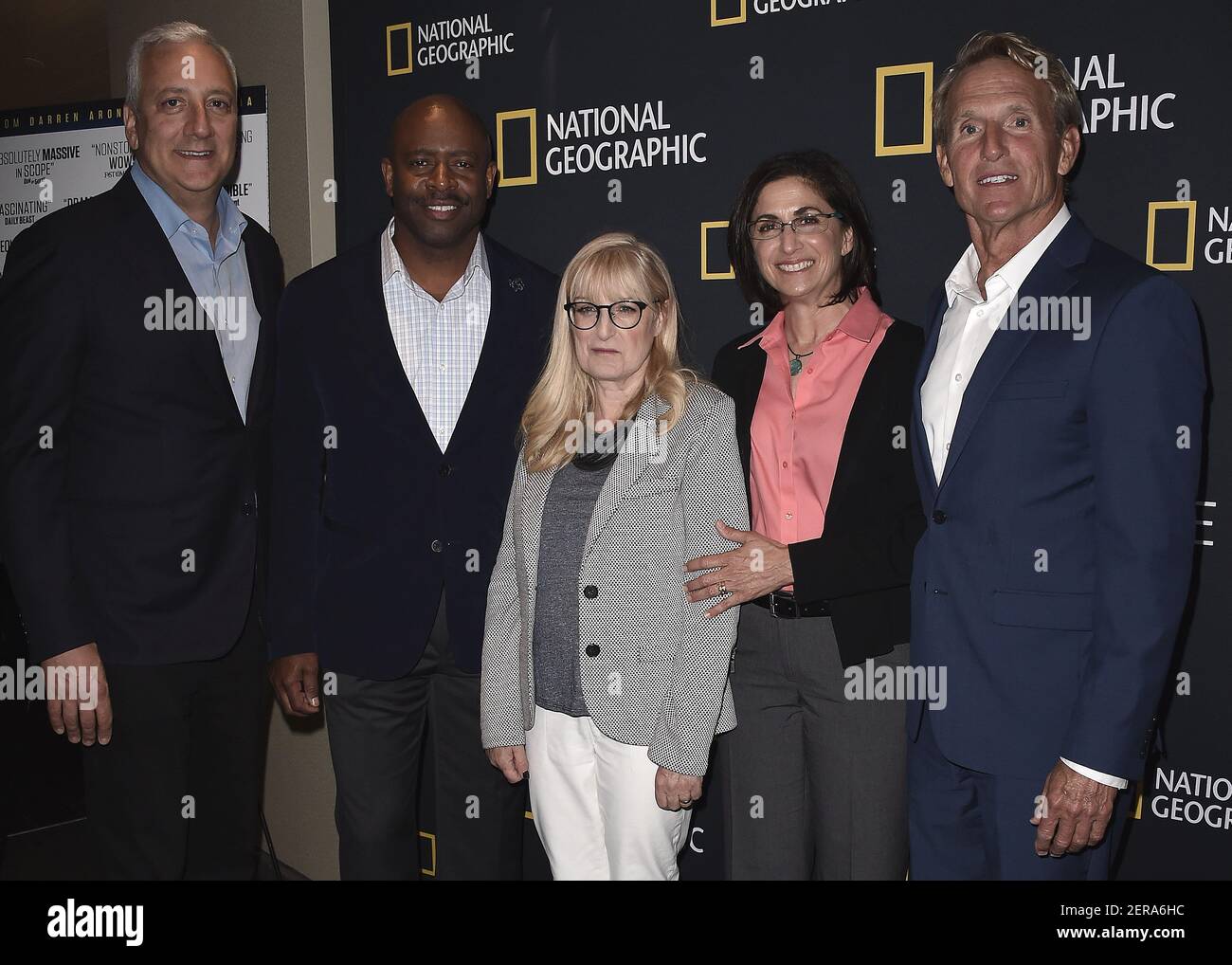 WEST HOLLYWOOD, CA - JUNE 6: Mike Massimino, LeLand Melvin, Jane Root ...