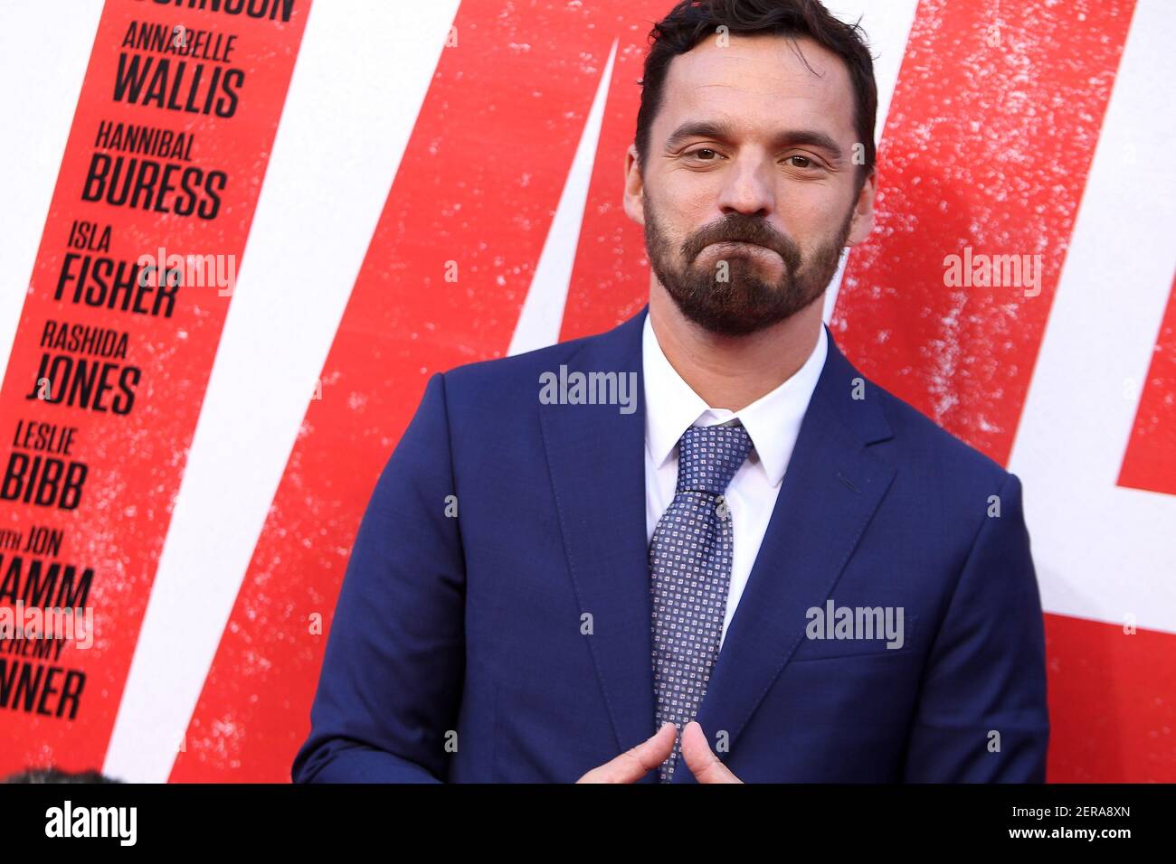 Jake Johnson attends the Premiere Of Warner Bros. Pictures And New Line ...