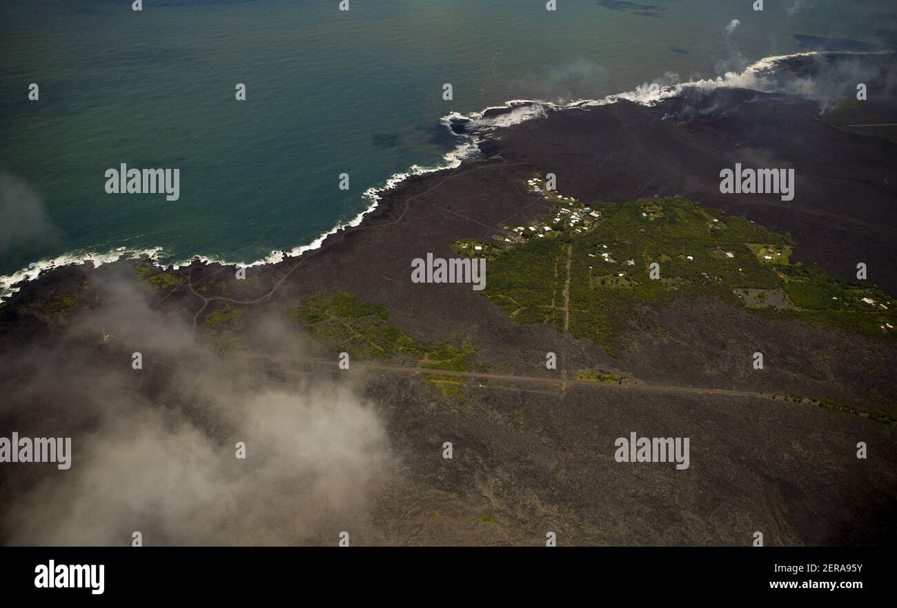 Most of the Kapoho area is now covered in fresh lava as the Kilauea ...