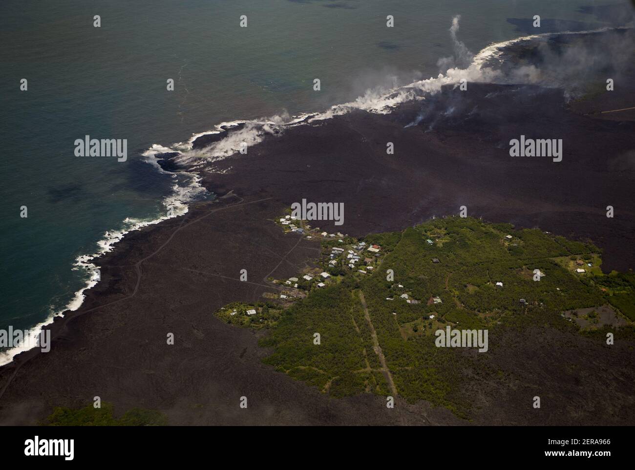 Most of the Kapoho area including the tide pools is now covered in ...