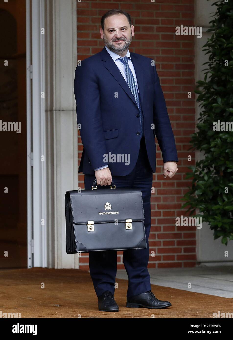 Jose Luis Abalos, Minister of Fomento, arrives at the first Council of ...