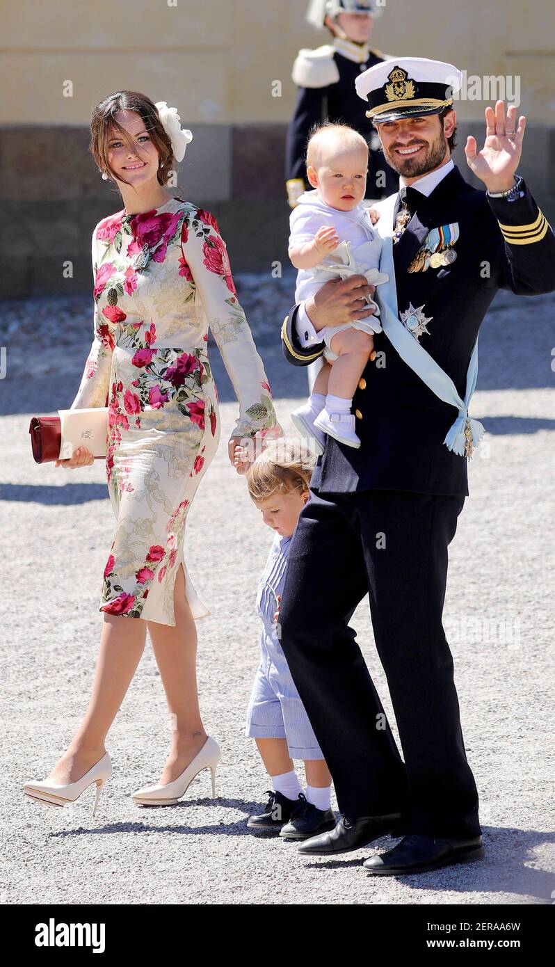 08-06-2018 Baptism Prince Carl Philip and Prince Alexander and Princess Sofia Hellqvist and ...