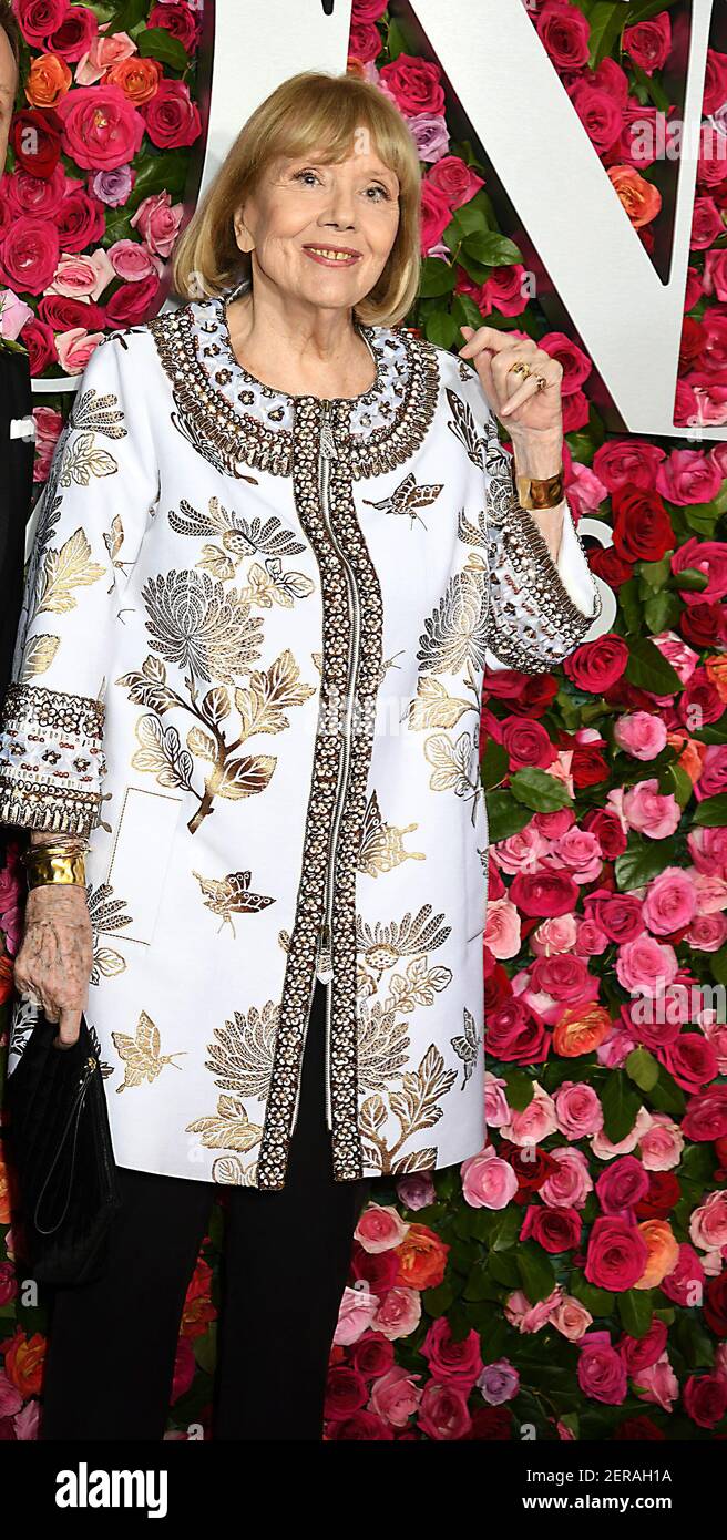 Diana Rigg arrives at The 72nd Annual Tony Awards on June 10, 2018 at ...