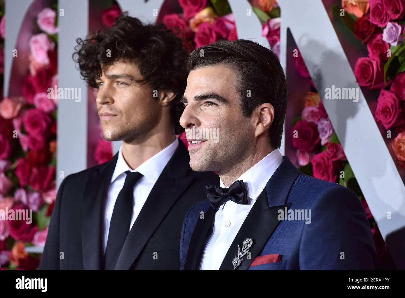 (L-R) Miles McMillan and Zachery Quinto attend the 72nd Annual Tony ...