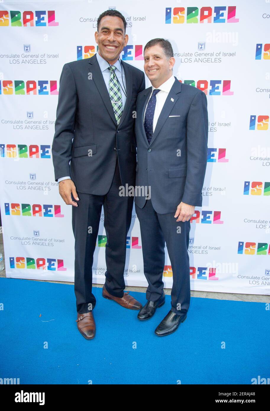 David Blu and and Consul General of Israel, Los Angeles Sam Grundwerg ...
