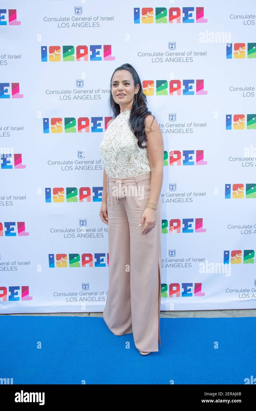 Musician Gilat Rapaport attends the Israel's Official 70th Independence Day Celebration at ...