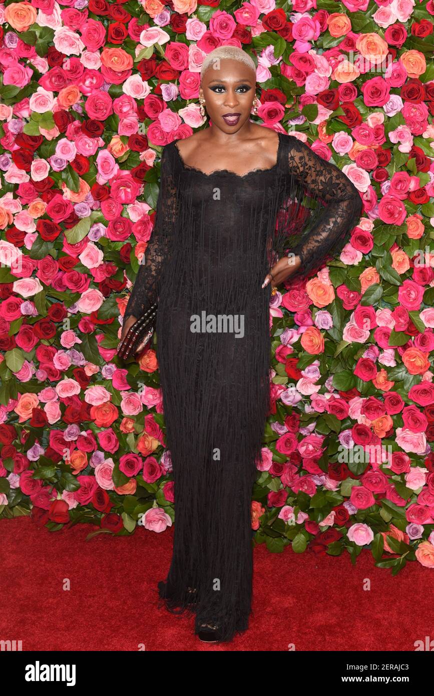 Cynthia Erivo attends Tony Awards 2018 - Arrivals on June 10, 2018 at ...