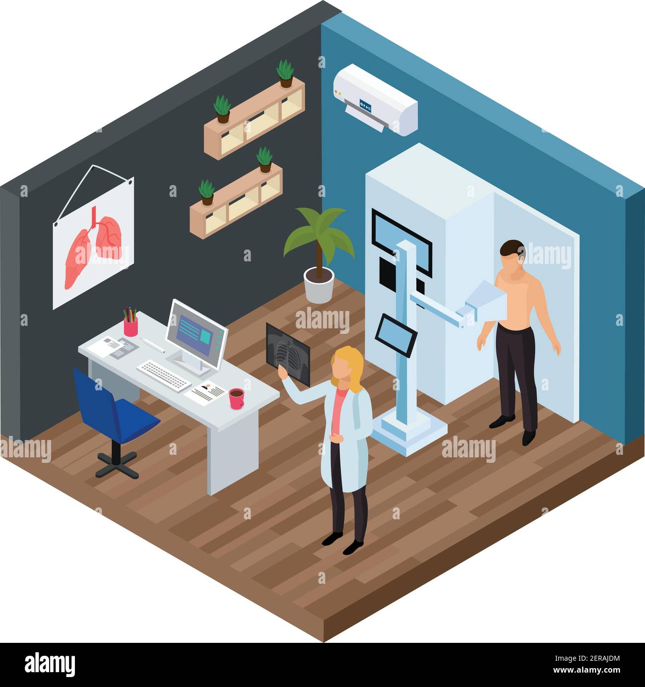 Tuberculosis prevention isometric concept with lungs test symbols ...