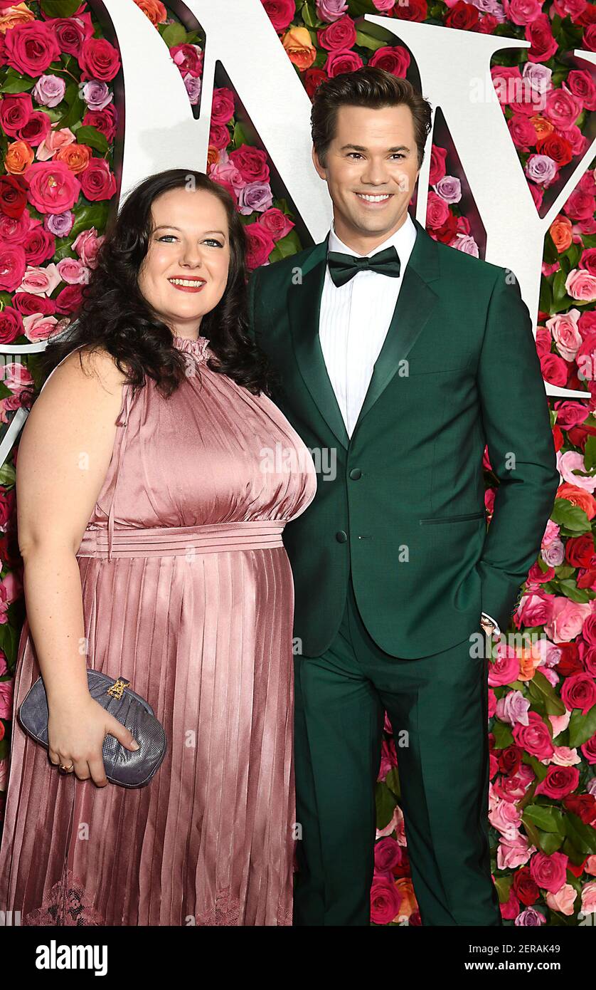 Andrew Rannels and guest arrive at The 72nd Annual Tony Awards on June ...